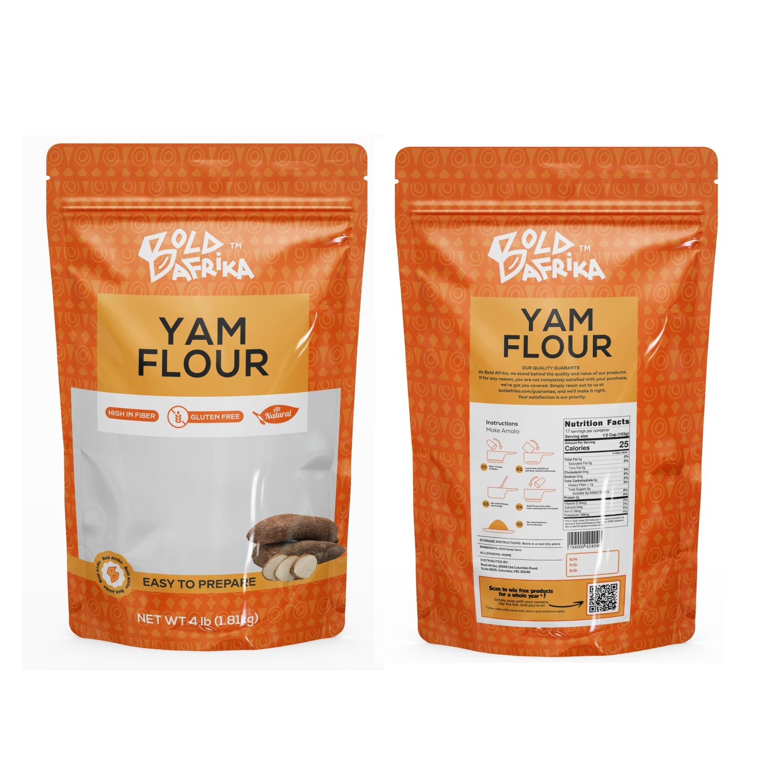 Bold Afrika Yam Flour 4lbs (Pack of 10) – Afrifresh Inc